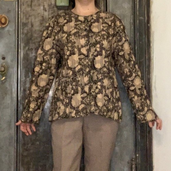 Anokhi | Jackets & Coats | Sz 4 Large Medium Xl Vintage Anokhi Block ...
